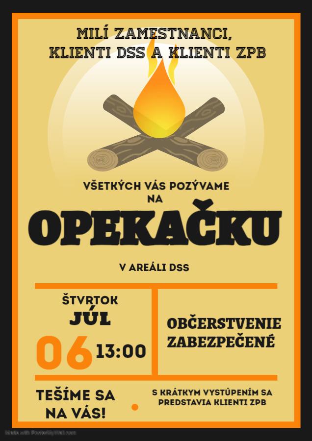 Opekačka 6.7.2023 Areál DSS :: Domov n.o.